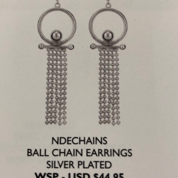Nat Kent | Jewelry | Ball Chain Earrings | Poshmark